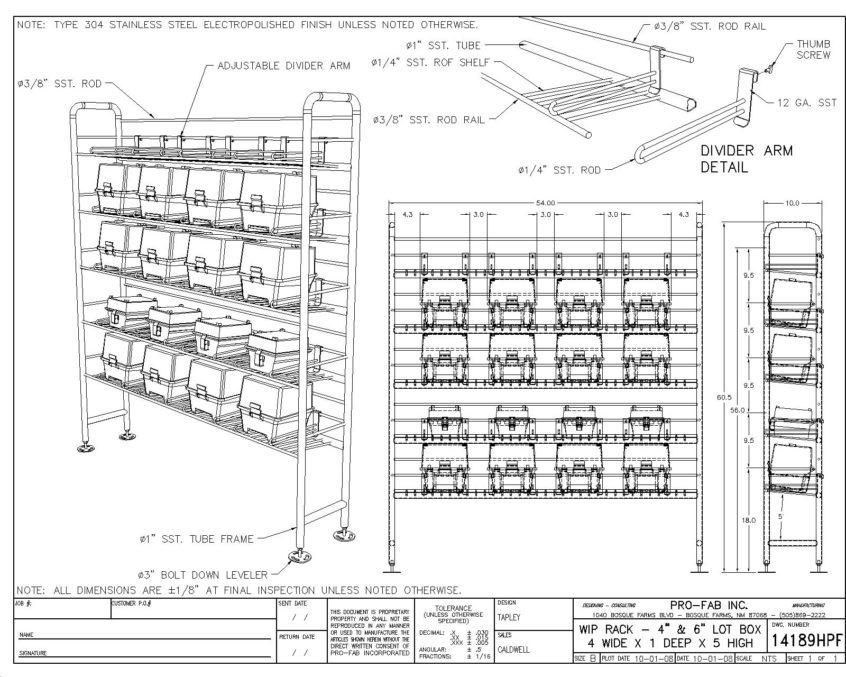 WIP, Wafer, FOSB, FOUP, & Lot Box Racks | Cleanroom Storage | Pro Fab