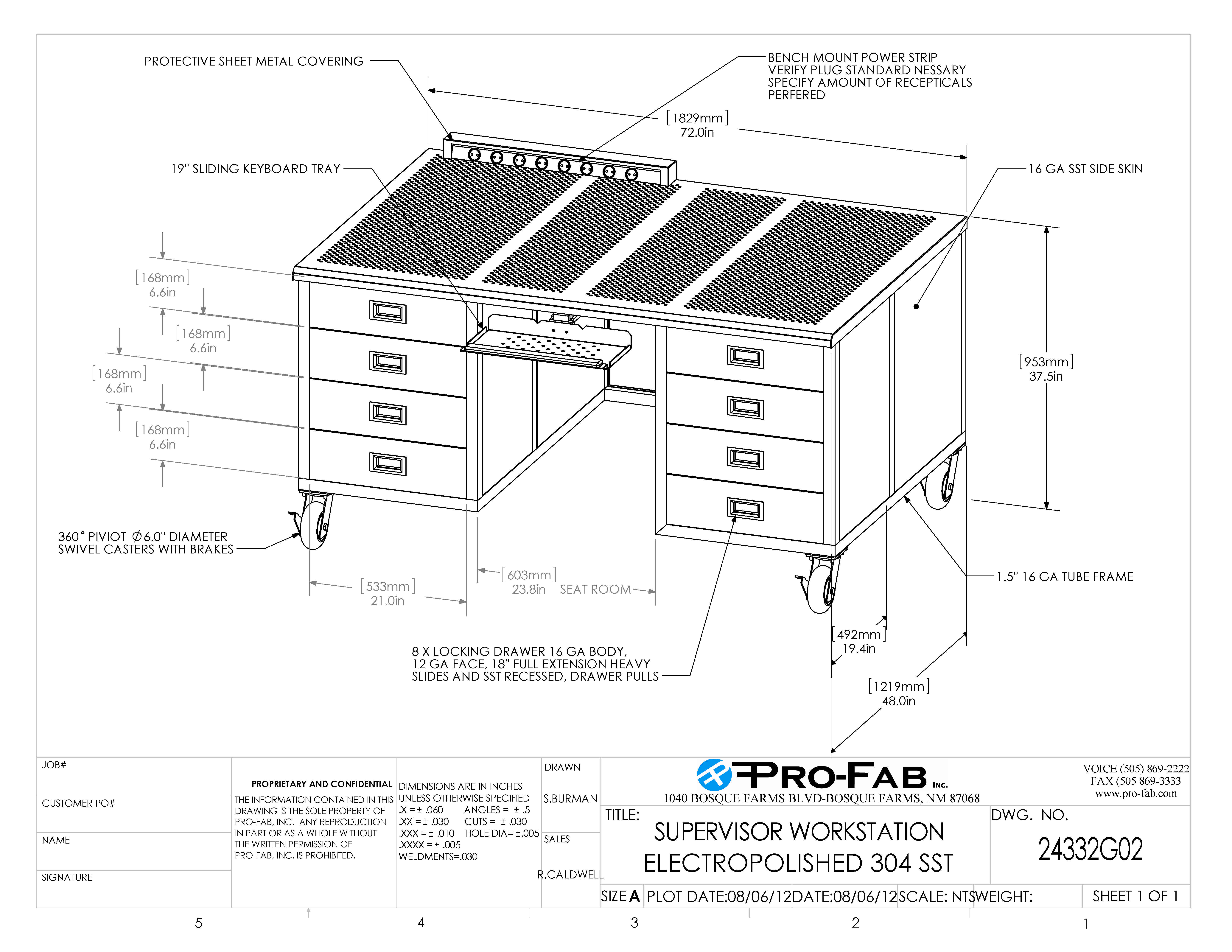 Fixed Height Cleanroom Workstations - Pro-Fab Inc.