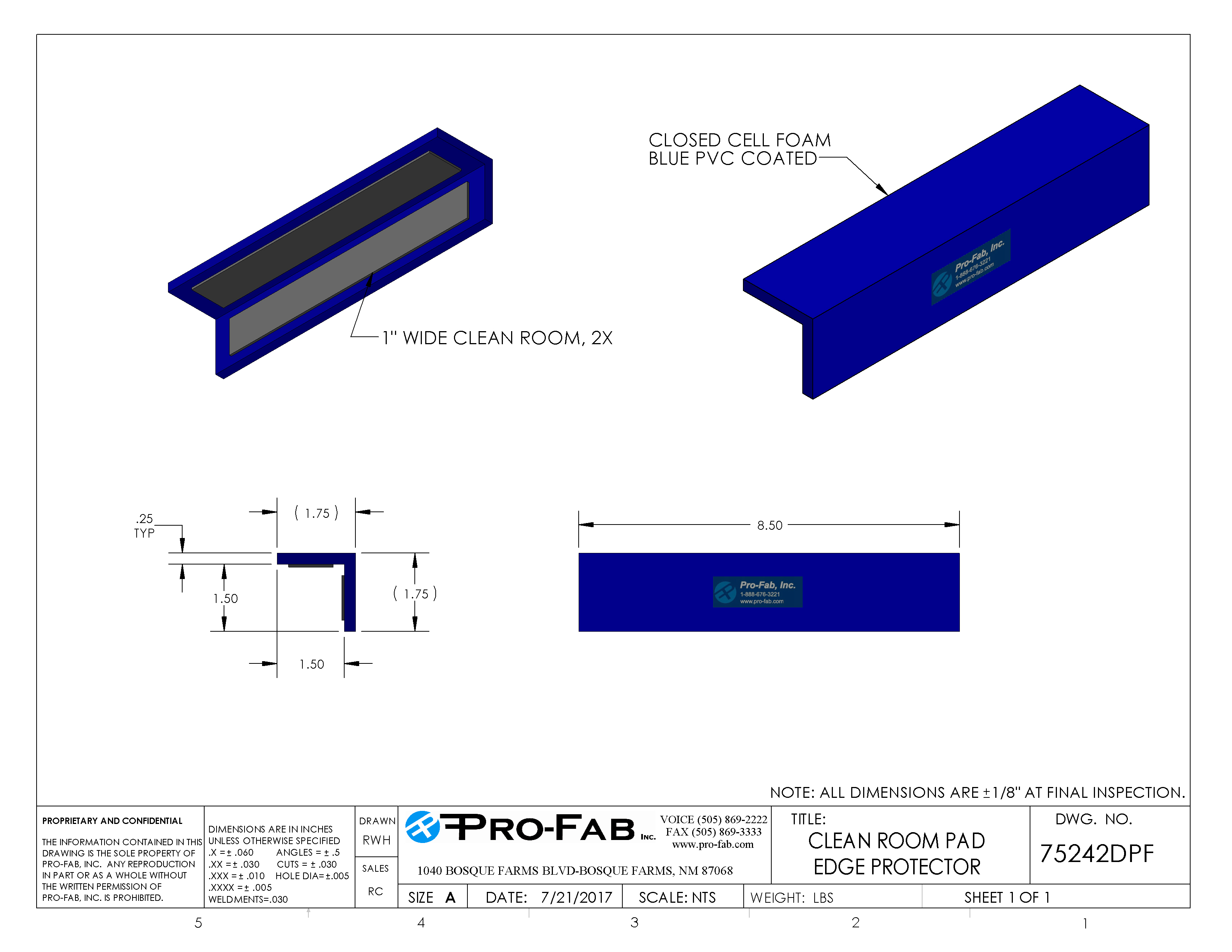 Cleanroom Safety Padding | Impact Protection for Semiconductor Facilities